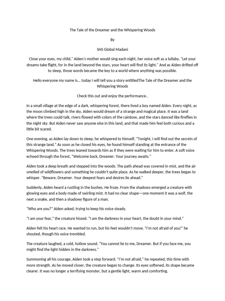 Tale of The Dreamers | PDF