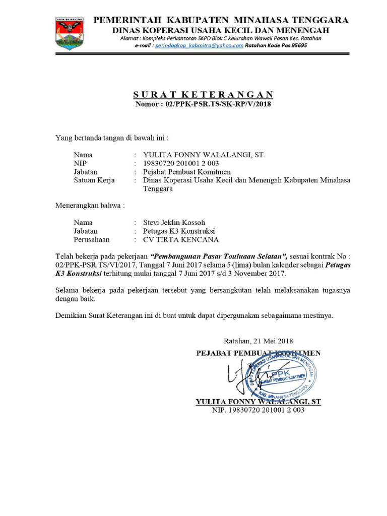 Referensi Pengalaman Kerja CV Tirta Kencana | PDF