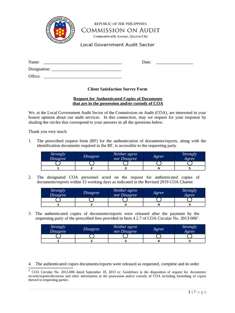 LGAS - 5 Req For Docs | PDF