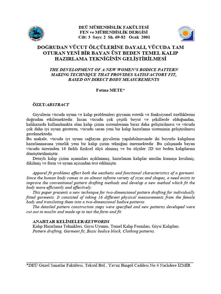 Efes Beden Kalıbı | PDF