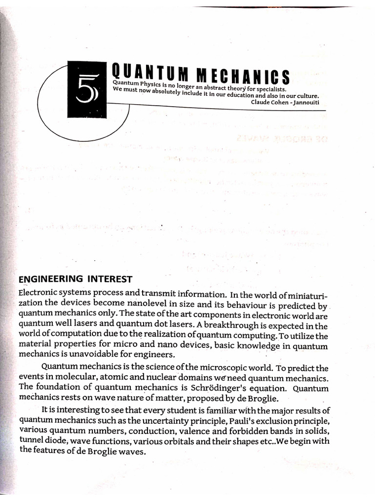 Quantum Mechanics | PDF