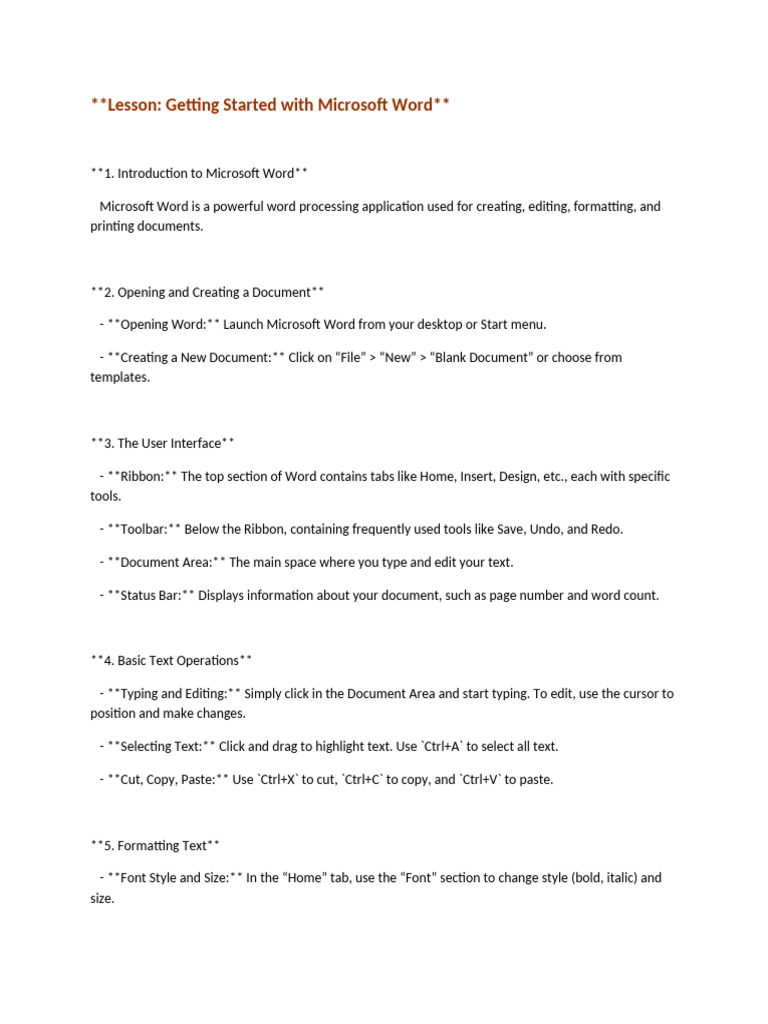 Lerning Basics of MS Word | PDF | Microsoft Word | Art