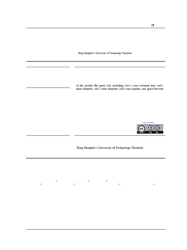 Design of The Transmitter Coil Used in Wireless Power Transfer System ...