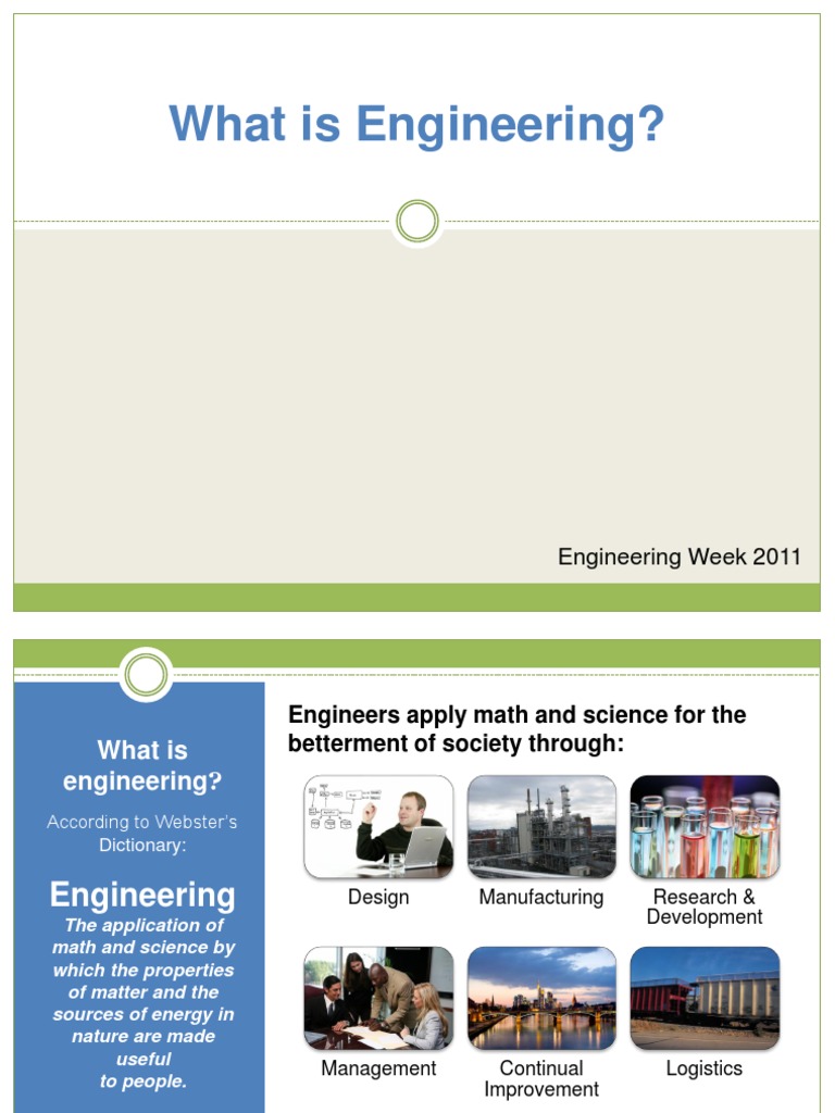 What Is Engineering | PDF | Engineering | Science And Technology