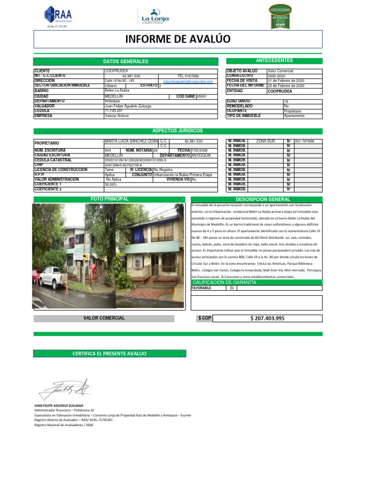 AVALUO Removed | PDF