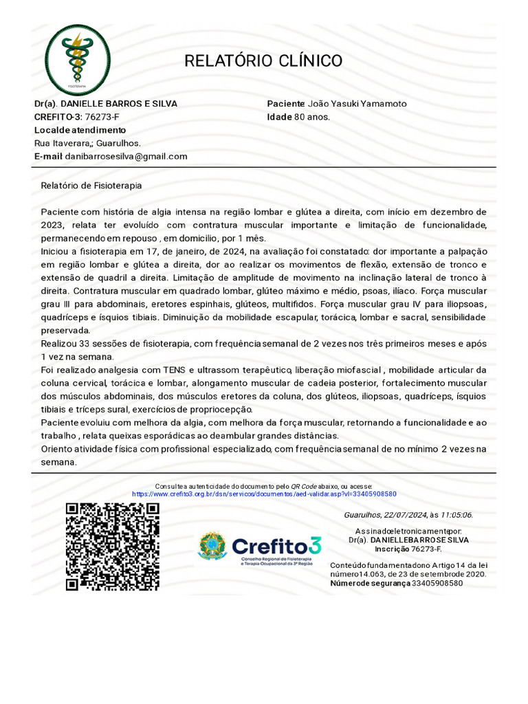 C3 - Atestados e Documentos (DANIELLE BARROS E SILVA) | PDF