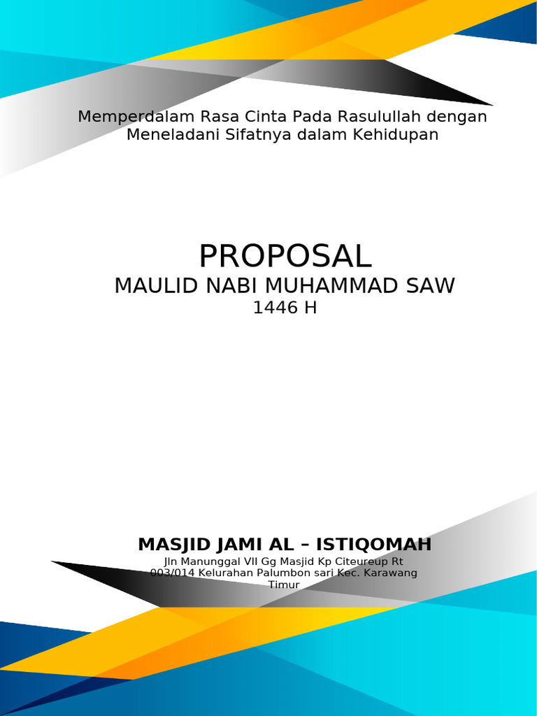 Proposal Maulid | PDF