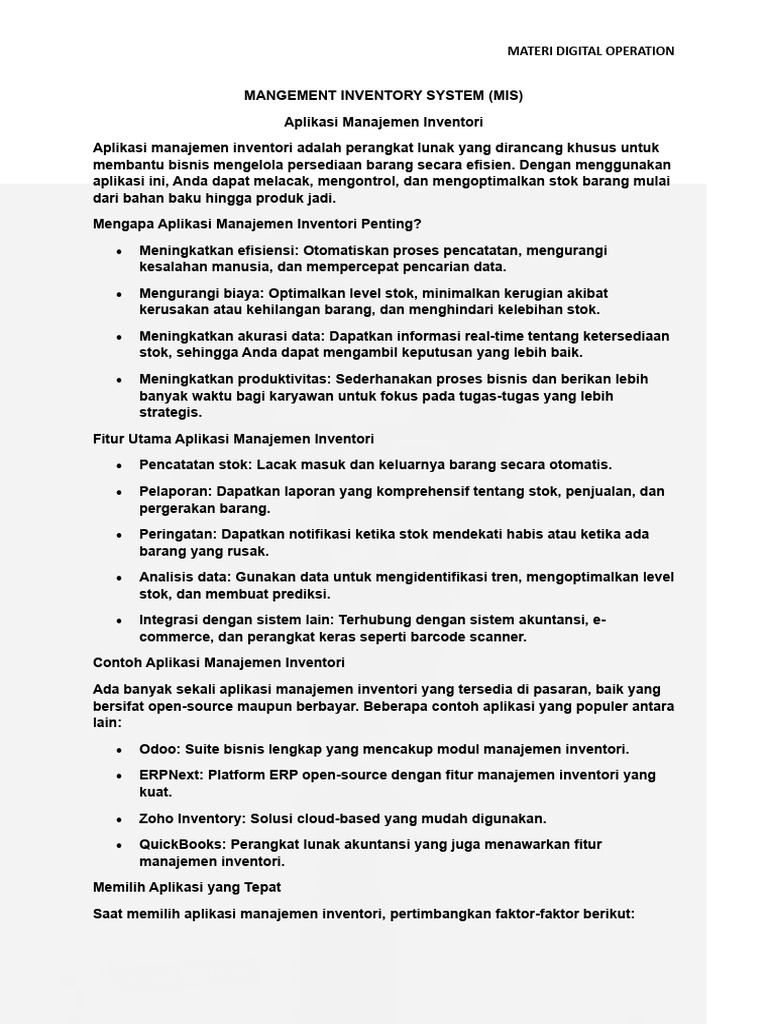 Inventory Management System | PDF