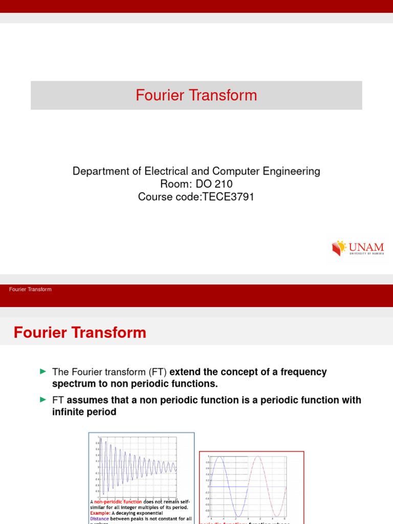 03 Fourier Transform Lectures Pdf