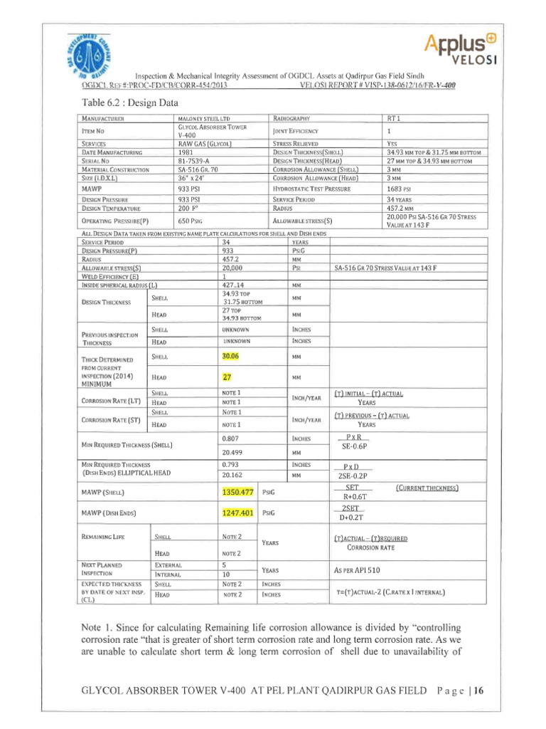 Glycol Tower Spec Sheet | PDF