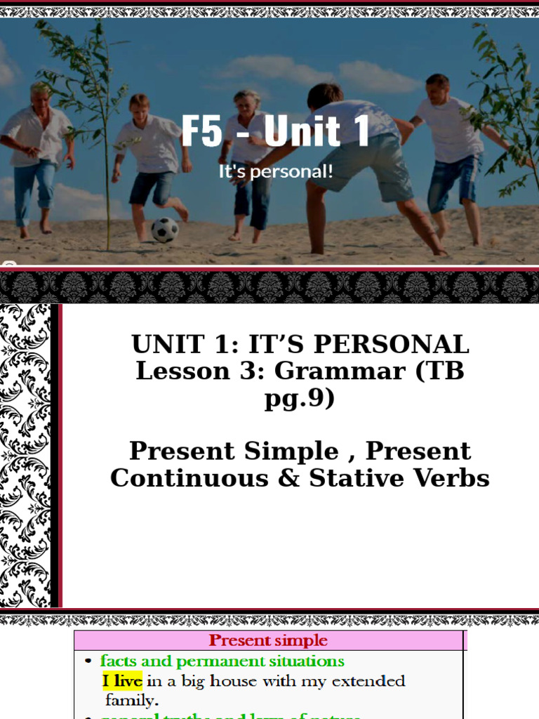 U1 Its Personal l3 Grammar | PDF