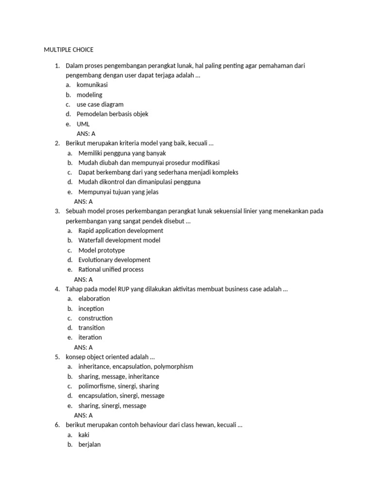 XI - (RPL) Pemodelan Perangkat Lunak | PDF