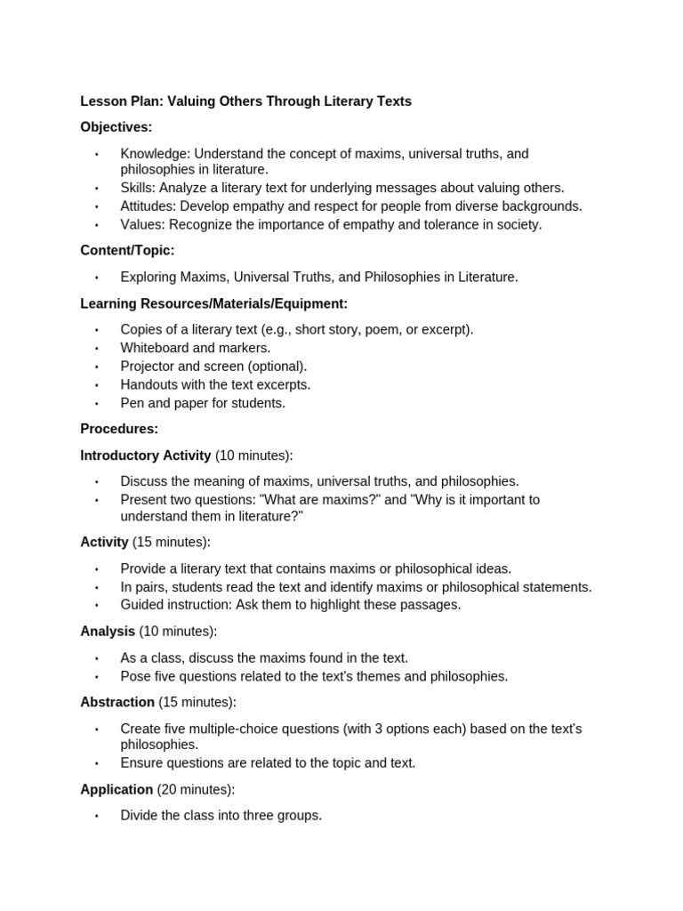 Understand The Concept of Maxims, Universal Truths, and Philosophies in ...