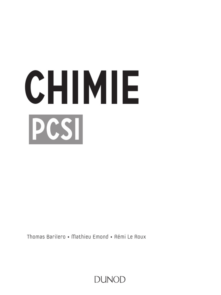 Chimie | PDF