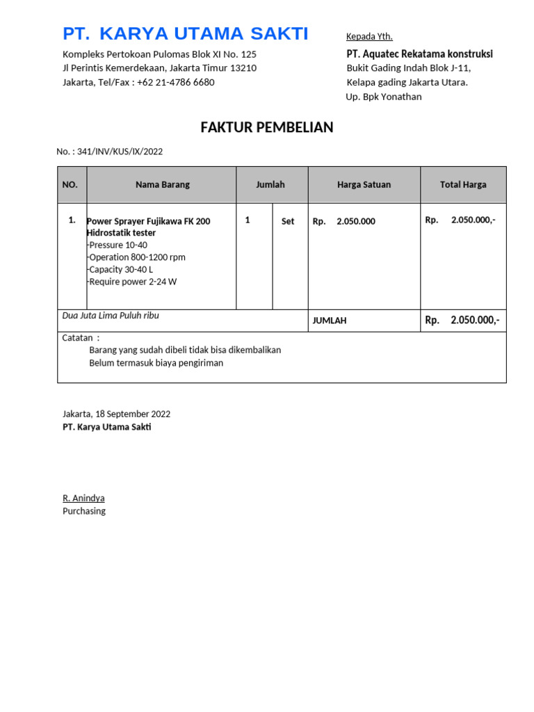Power Sprayer Fujikawa FK 200-KUS | PDF