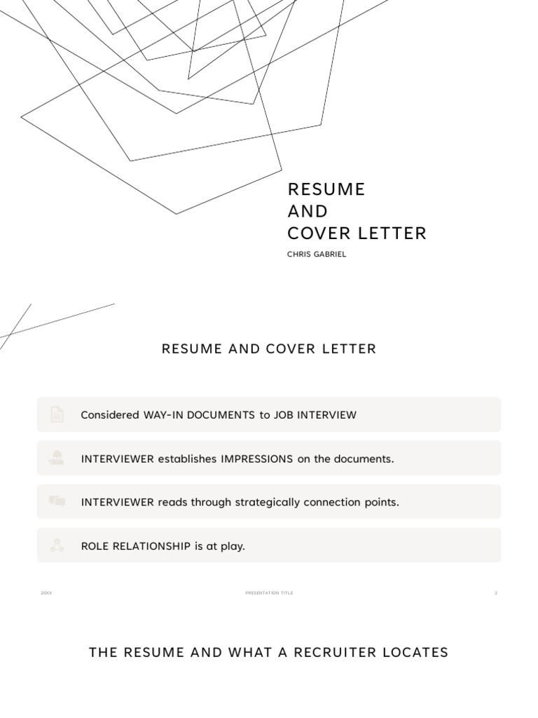 Resume and Cover Letter | PDF