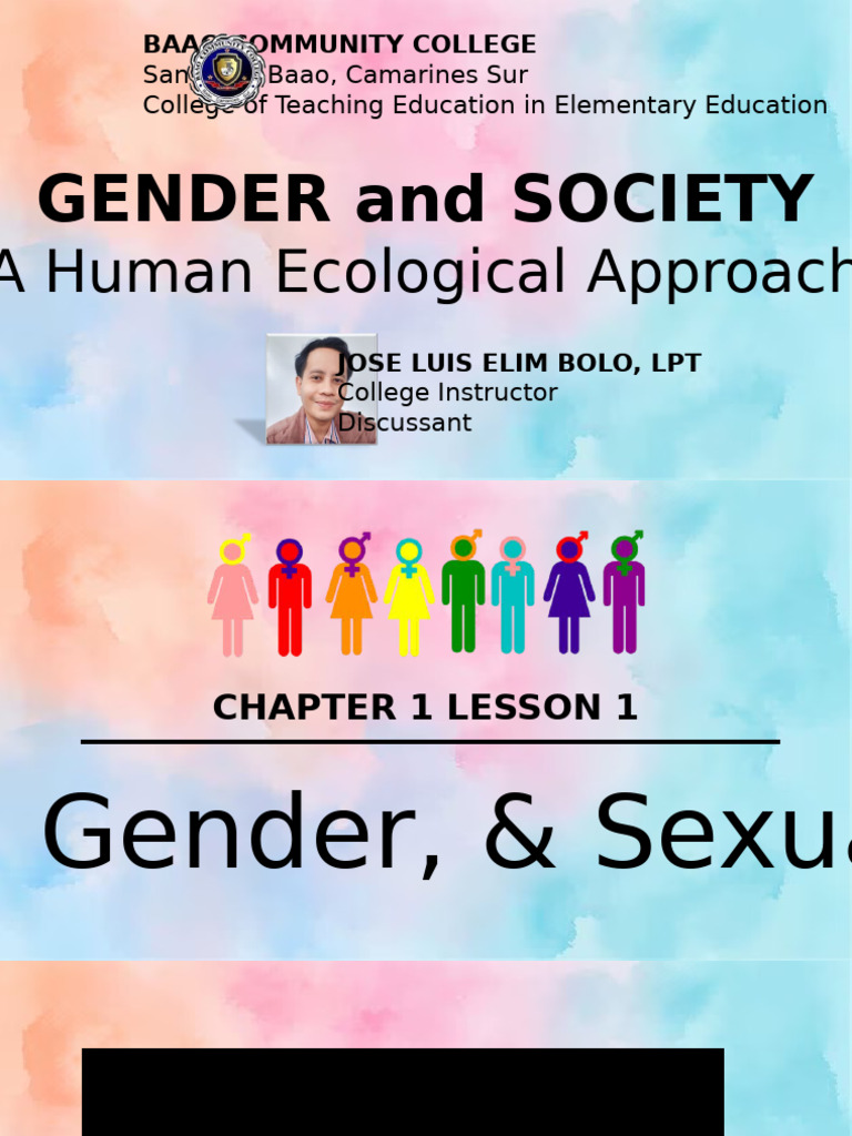 Unit 1 Lesson 1 Sex, Gender, & Sexuality | PDF