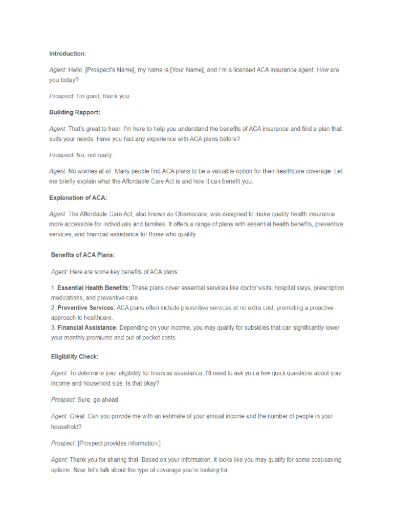 Aca Script Sample | PDF