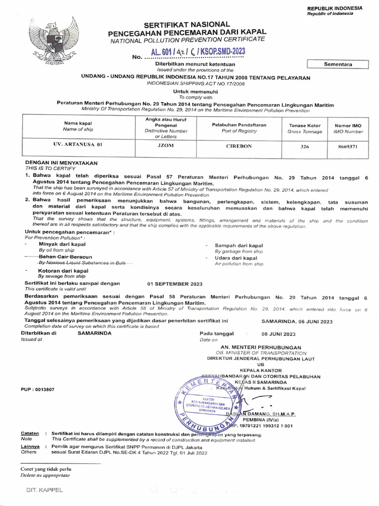 Sert. SNPP | PDF