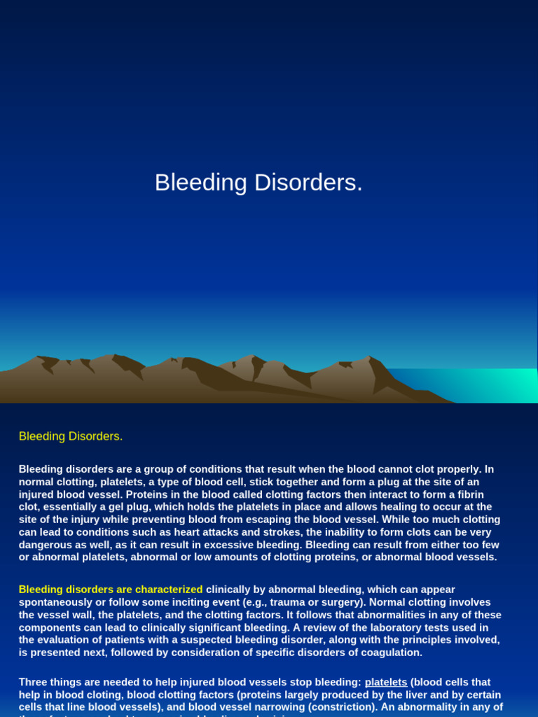 Bleeding Disorder-2022 | PDF