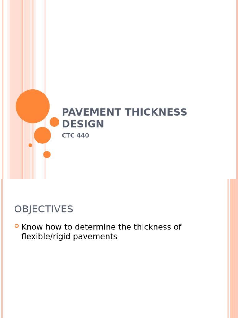 Pavement Thickness Design | PDF