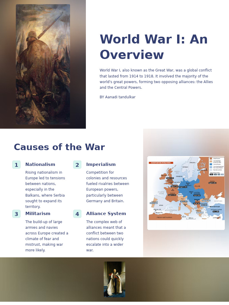 World War I An Overview | PDF