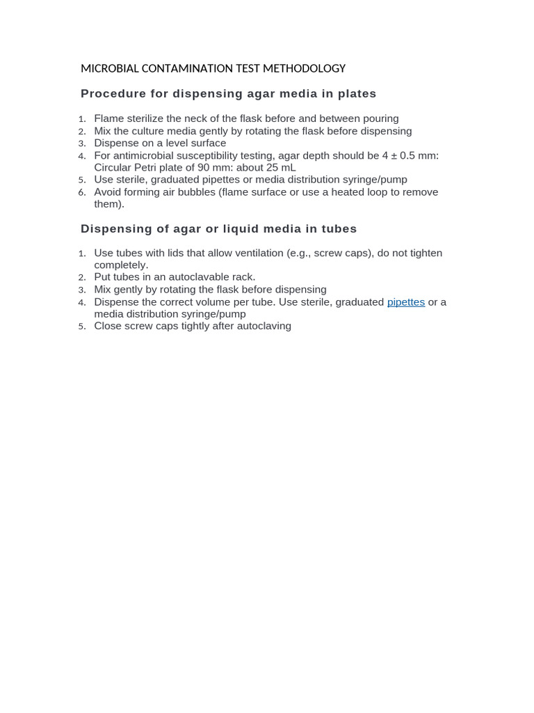 Microb Methodology | PDF