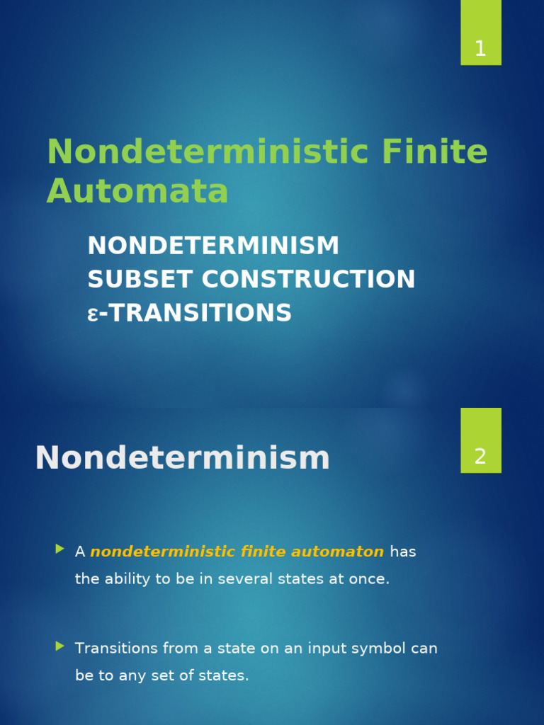 Nondeterministic Finite Automata | PDF