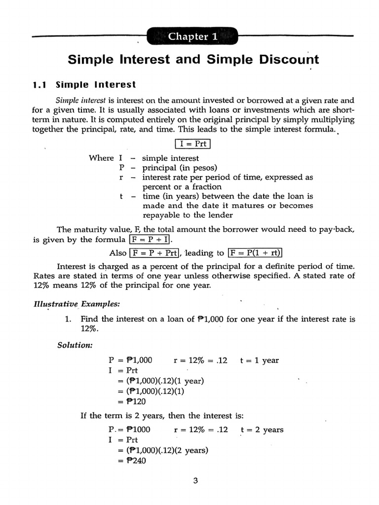 Module 1 Math of Investment | PDF