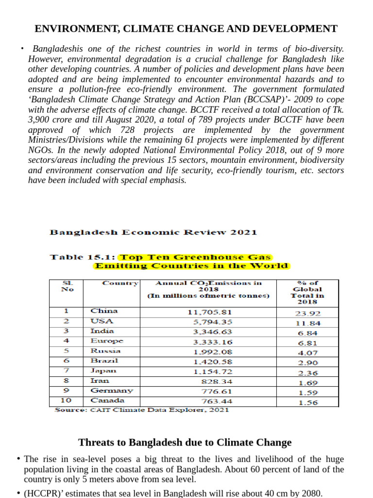Environment Climate Cange | PDF