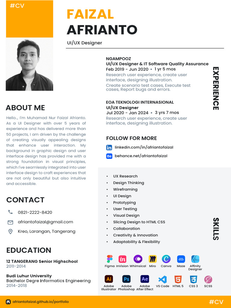 Faizal Afrianto - CV | PDF