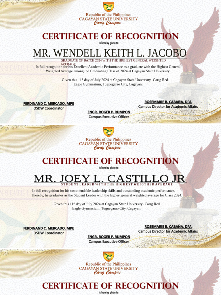 Outstanding Awards Final | PDF