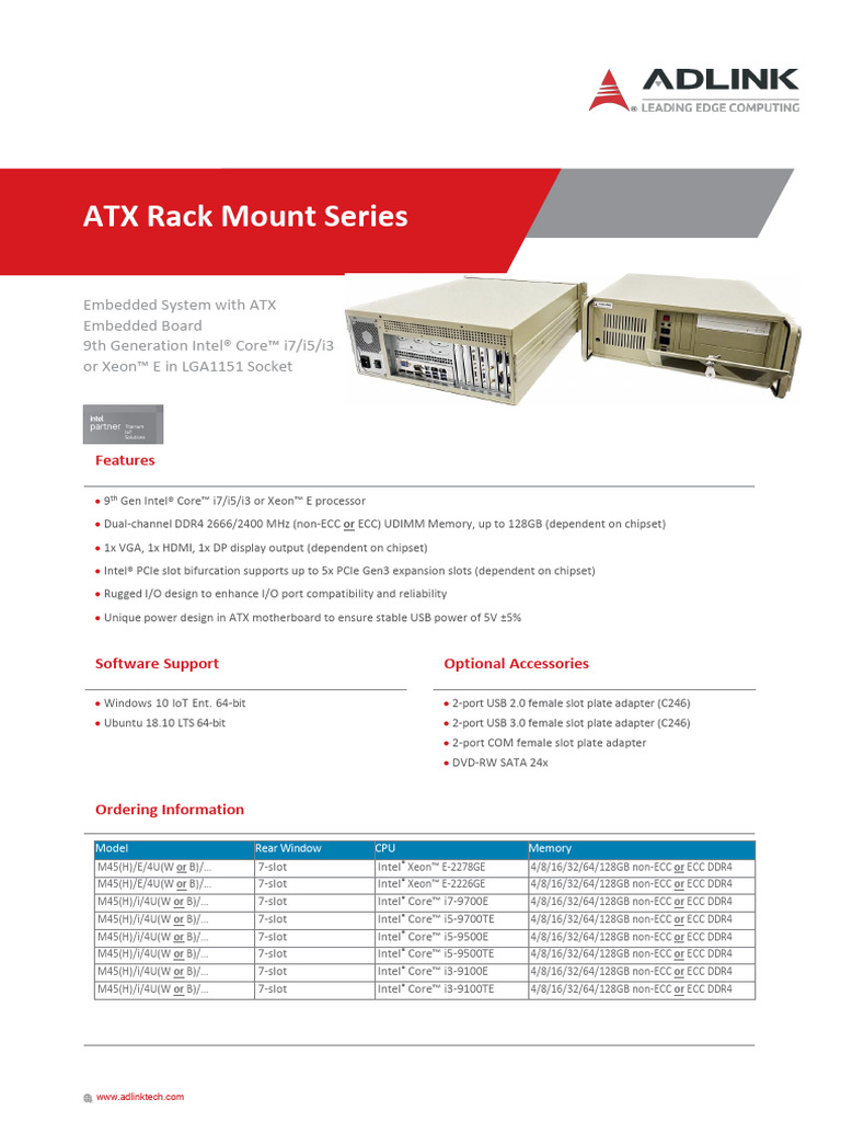 Y2023-ATX RackMount (9th Gen) Series | PDF