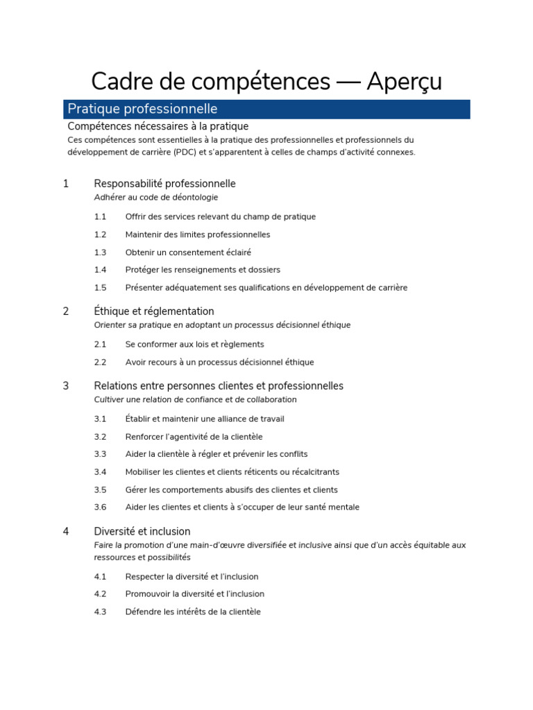 Competency Framework Downloads Fr1 | PDF