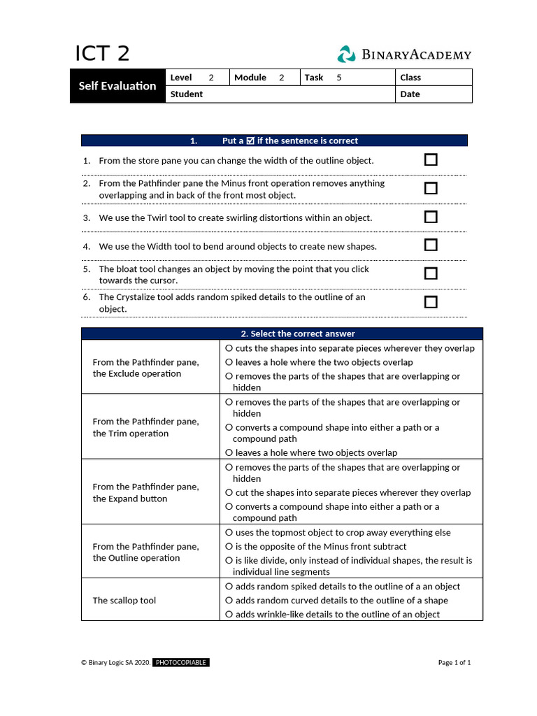 ICT.2.2.5_Evaluation_Sheet | PDF