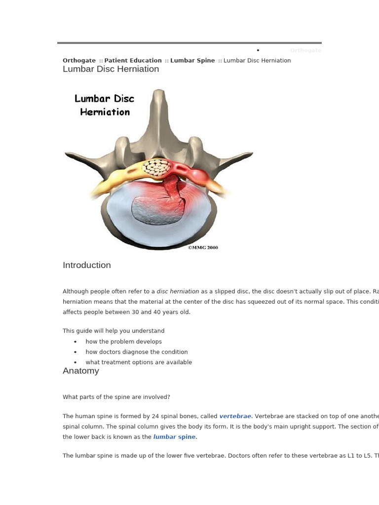 Disk Herniation | PDF