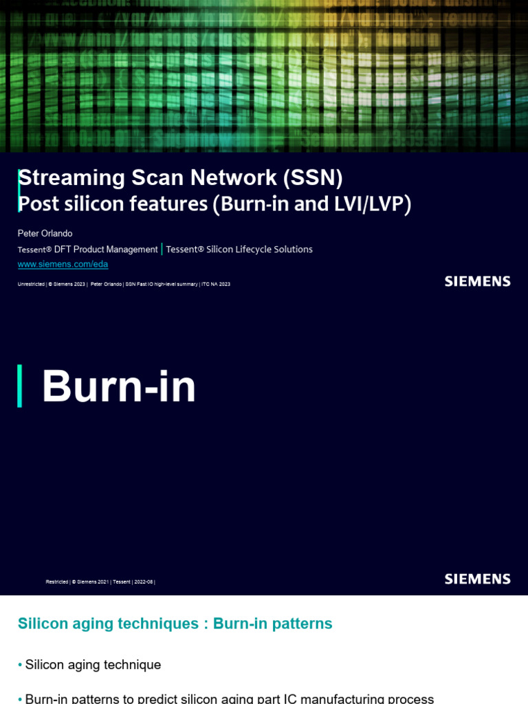 SSN Post-Silicon Features | PDF