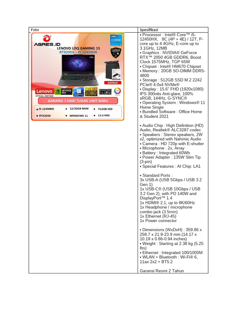 Compare Laptop | PDF | Usb | Laptop