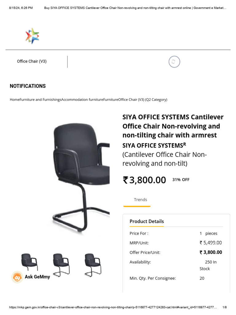 Office Chair GeM 3 | PDF