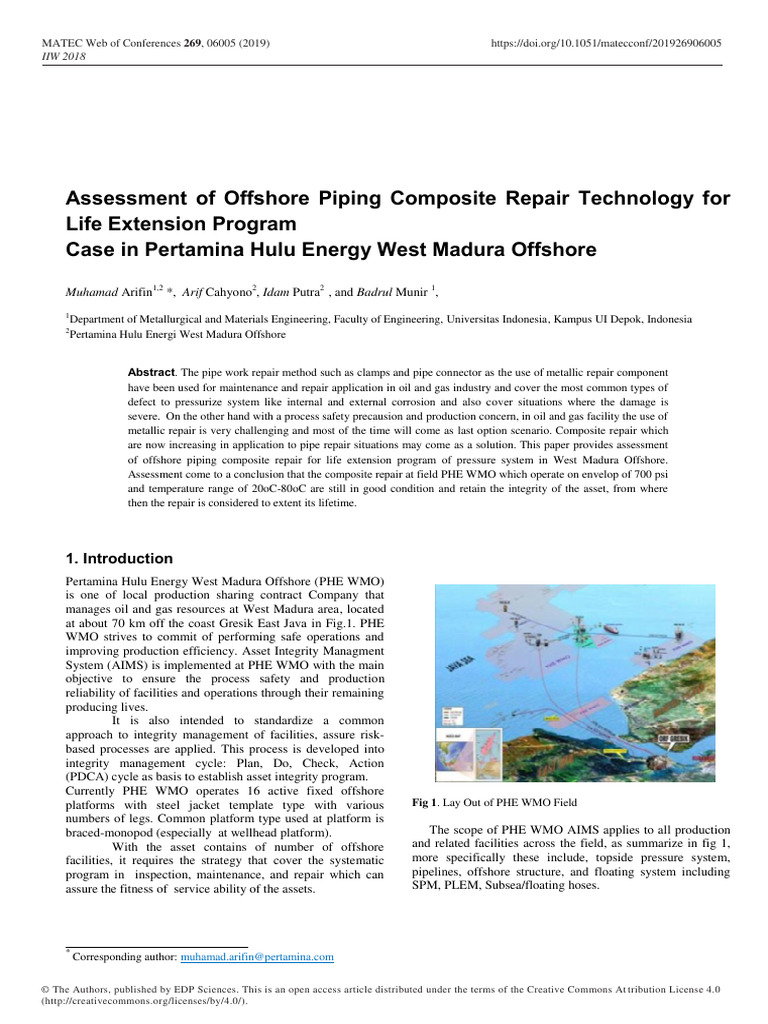 Assessment of Offshore Piping Composite Repair Tec | PDF | Foreign ...