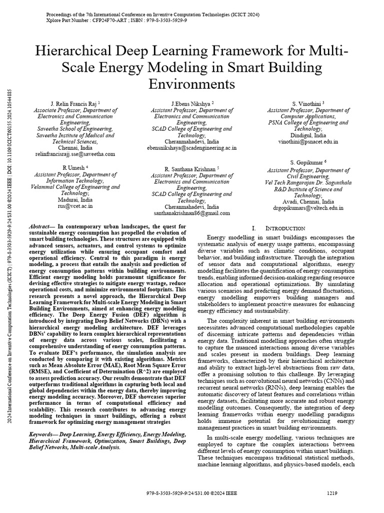 Hierarchical Deep Learning Framework For Multi-Scale Energy Modeling in Smart Building ...