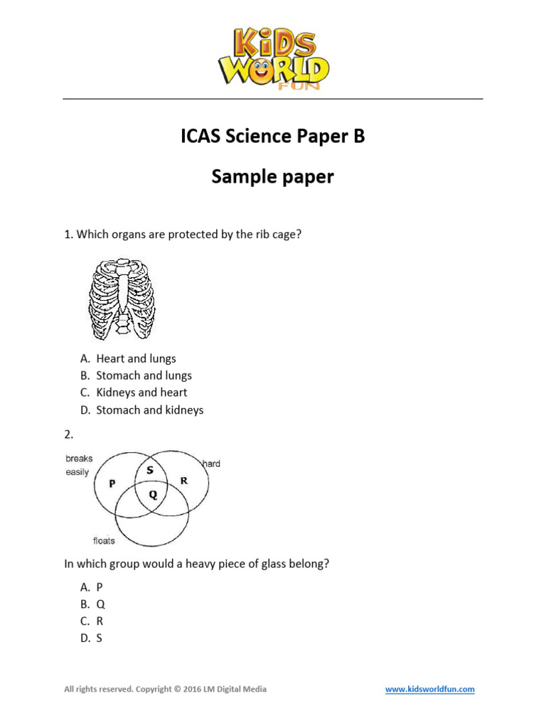 Icas Science Paper B | PDF