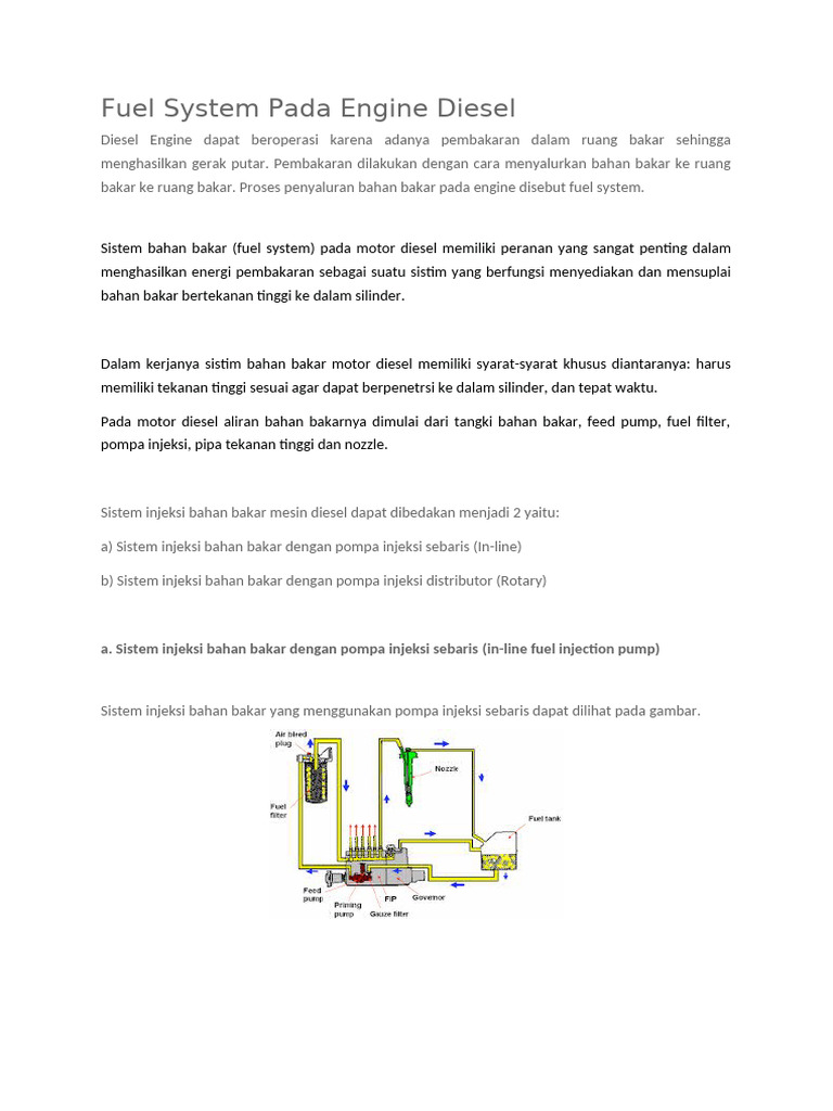 Fuel Sistem Diesel Pdf