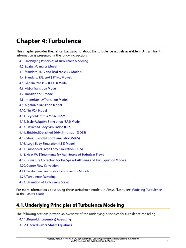 Ansys Fluent Theory Guide - Chapter 4 | PDF