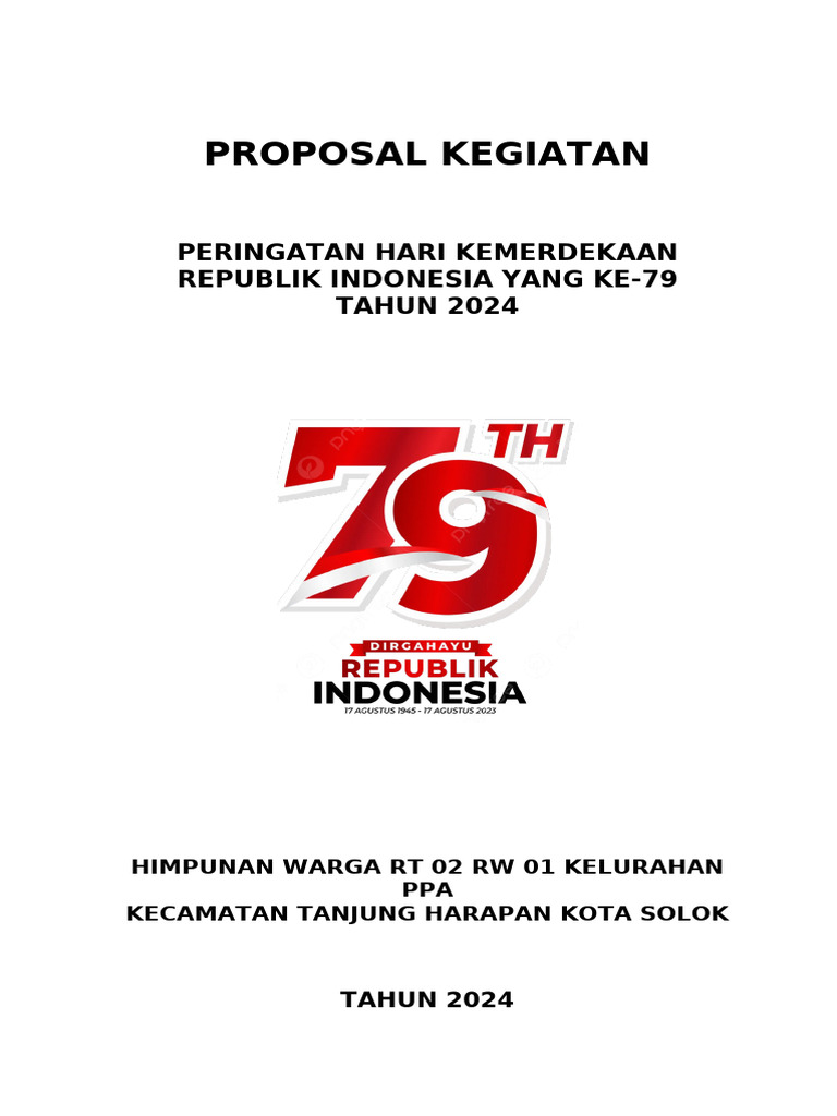 Proposal Lomba 17 Agustusan | PDF