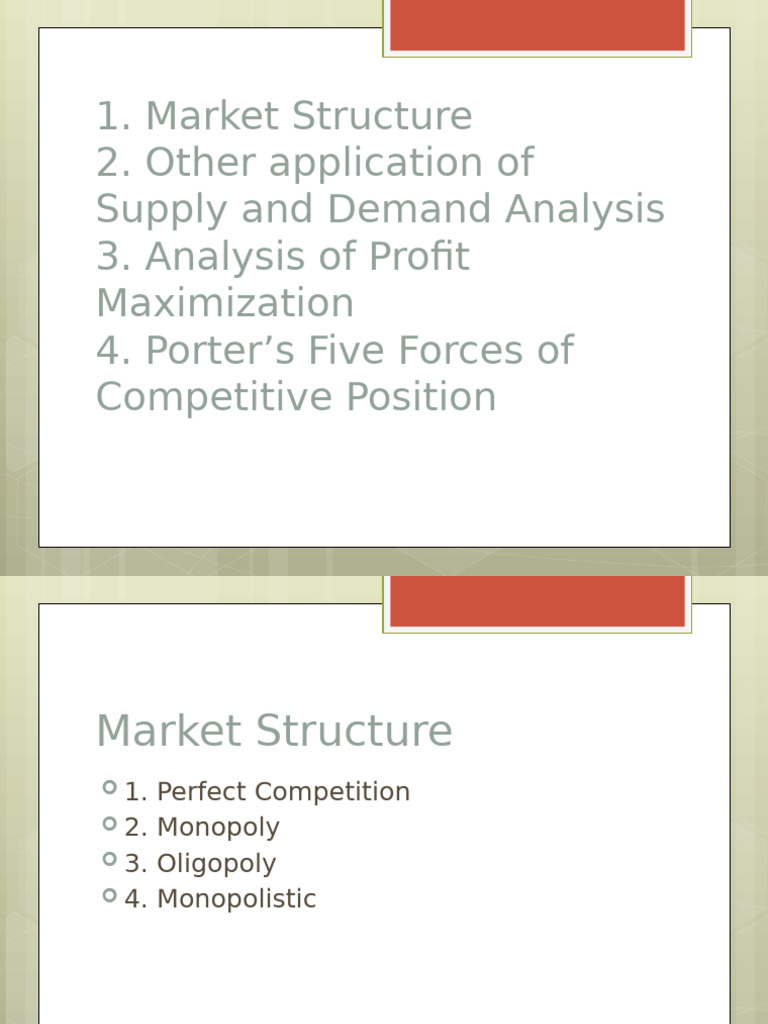 Market Structure | PDF