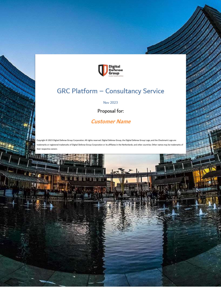 GRC Platform-ConsultancyService V1.0 | PDF