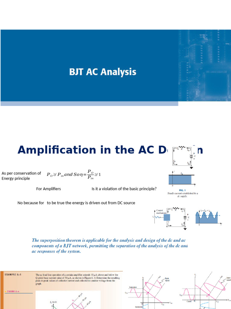 CH 5 BJT AC Analysis | PDF