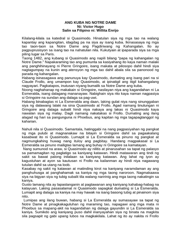 Ang Kuba NG Notre Dame | PDF