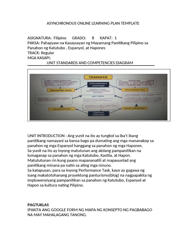 A.Learning Plan | PDF